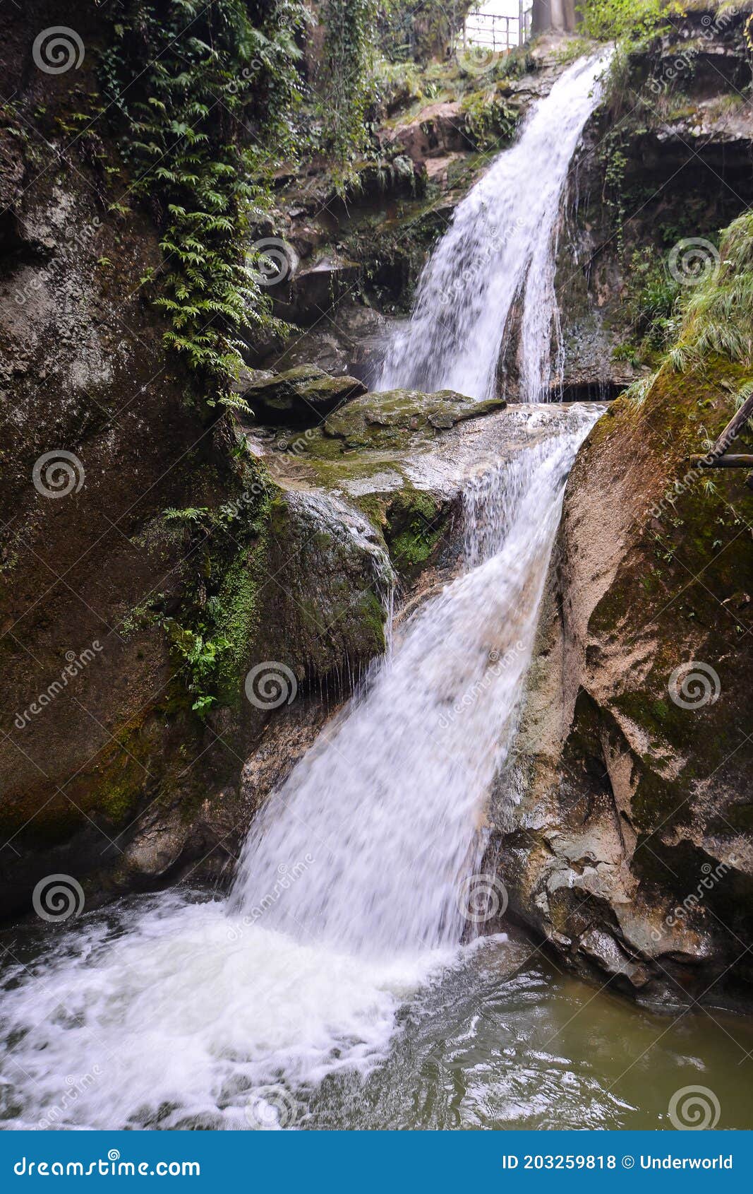 Water Splash Waterfall stock photo. Image of treviso - 203259818