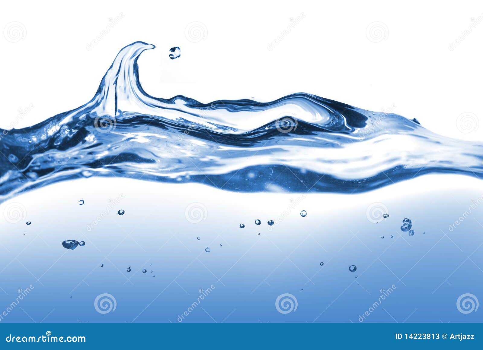 Water Splash with Wave Isolated Stock Image - Image of color ...