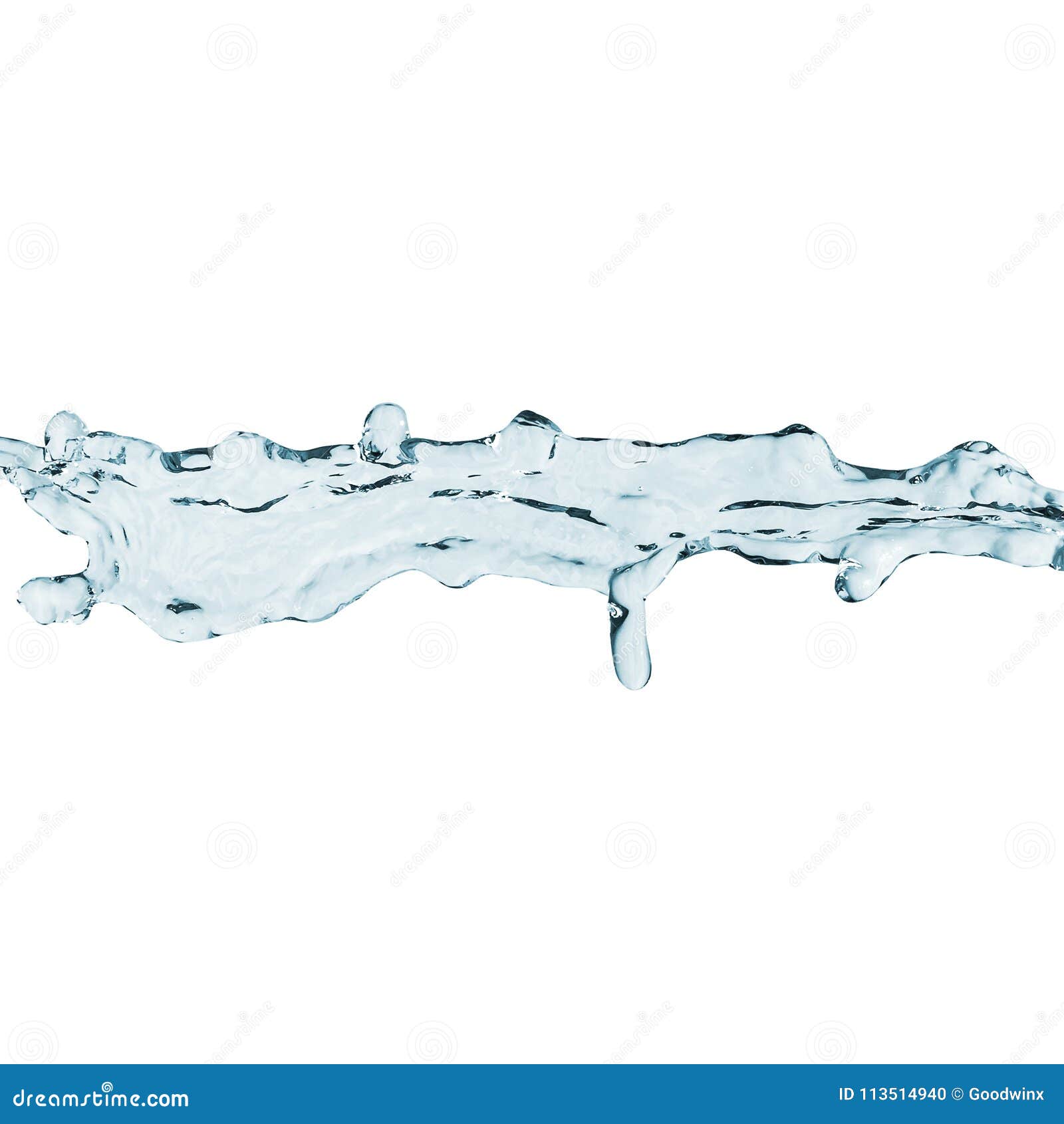 Water Splash on White Background Stock Photo - Image of drop, clear ...