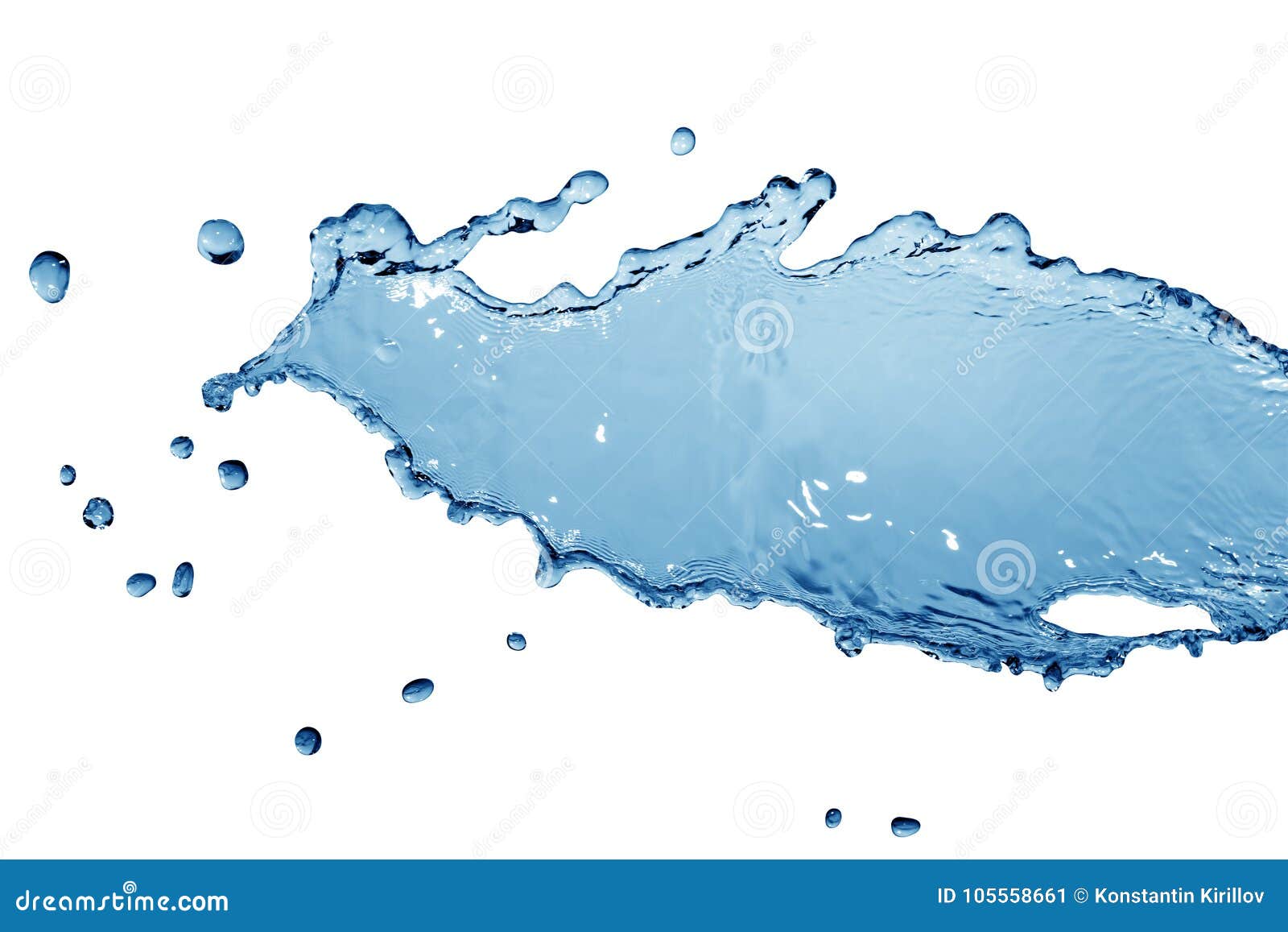 Water Splash on White stock image. Image of liquid, moment - 105558661