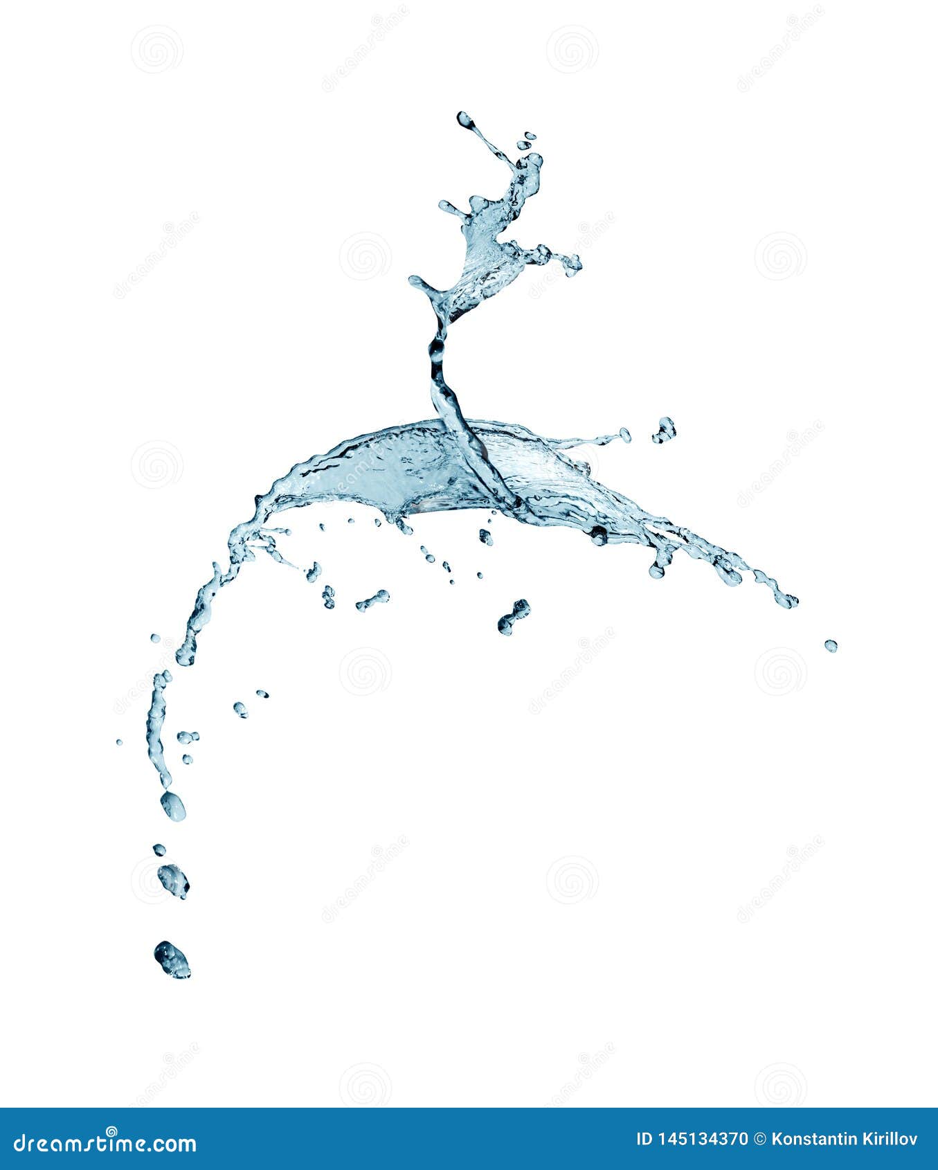 Water Splash on White stock photo. Image of change, movement - 145134370