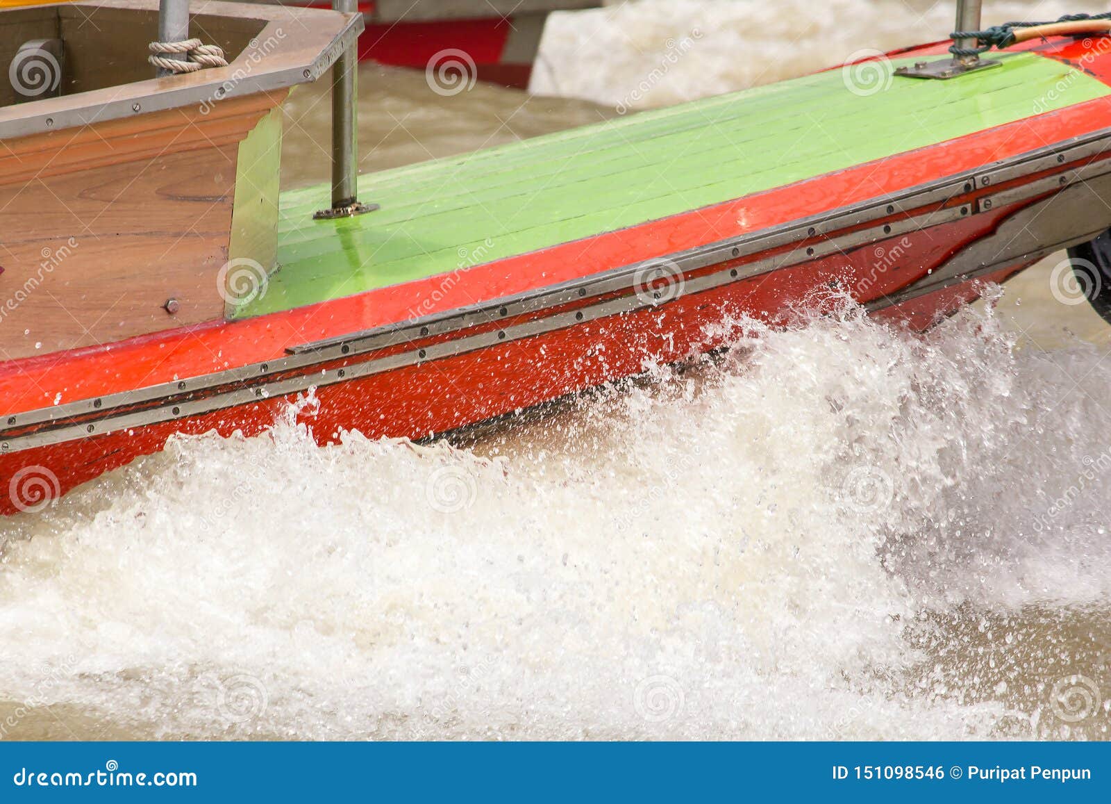 Water Splashed from a Speed Boat in the River Stock Photo - Image of ...