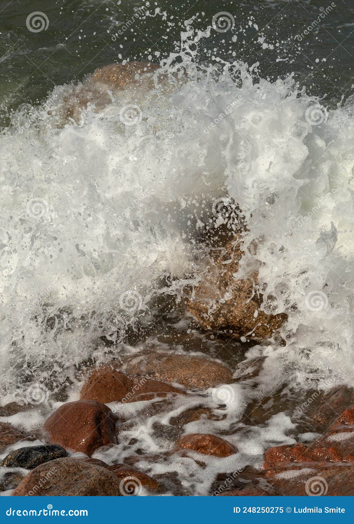 Water splashes by the sea stock image. Image of natural - 248250275