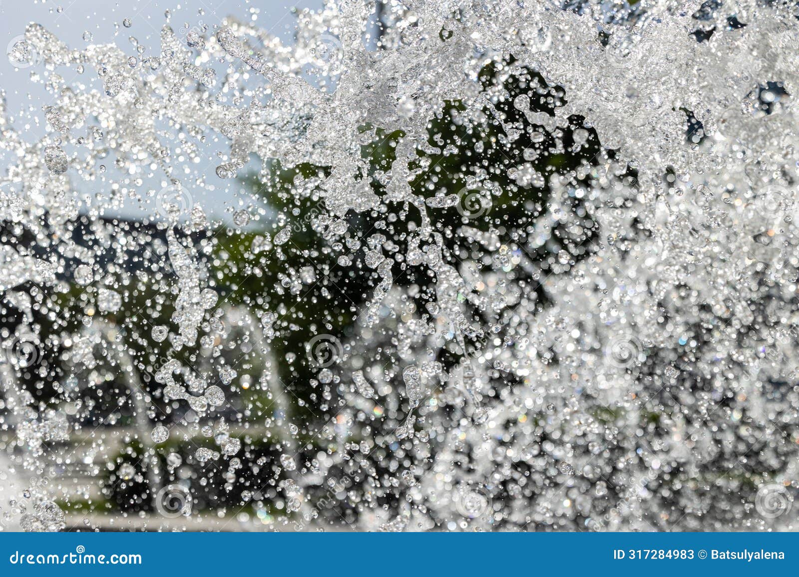 Water Splashes Under the Sun Stock Image - Image of splashed, nature ...