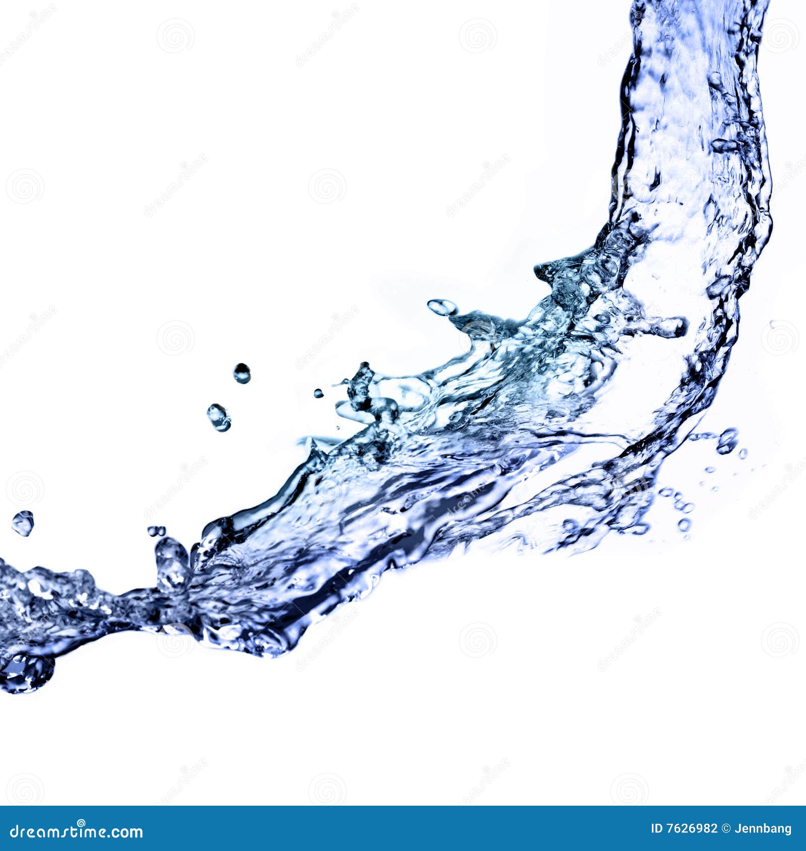 Water splashing stock photo. Image of blue, background - 7626982