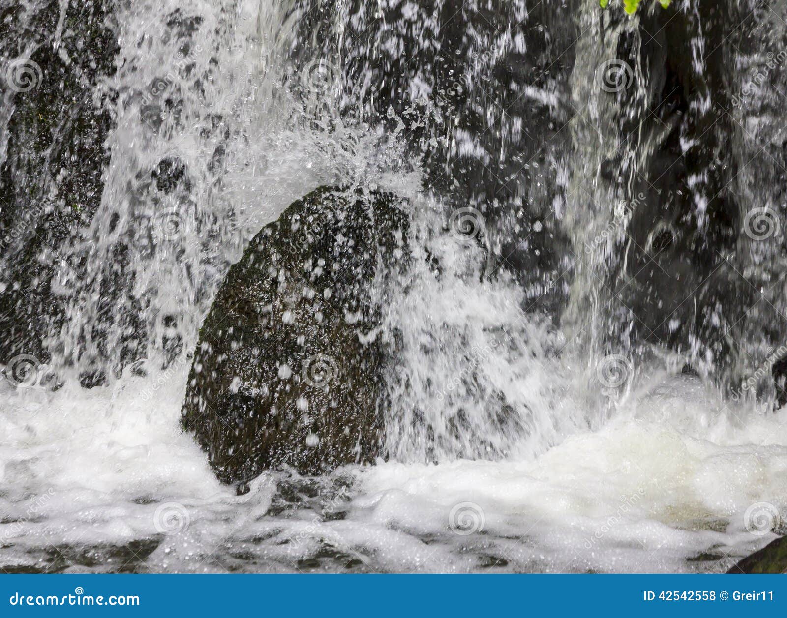 Water Splashing on Big Stone Stock Photo - Image of beautiful, dropping ...