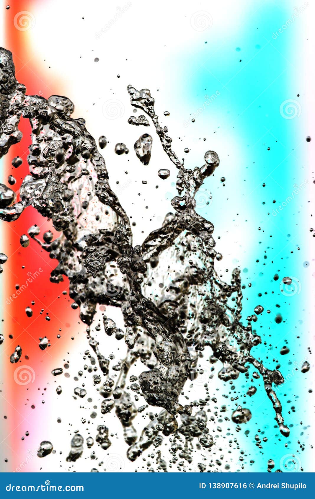 Water Splashing in Inversion As an Abstract Background Stock Photo ...
