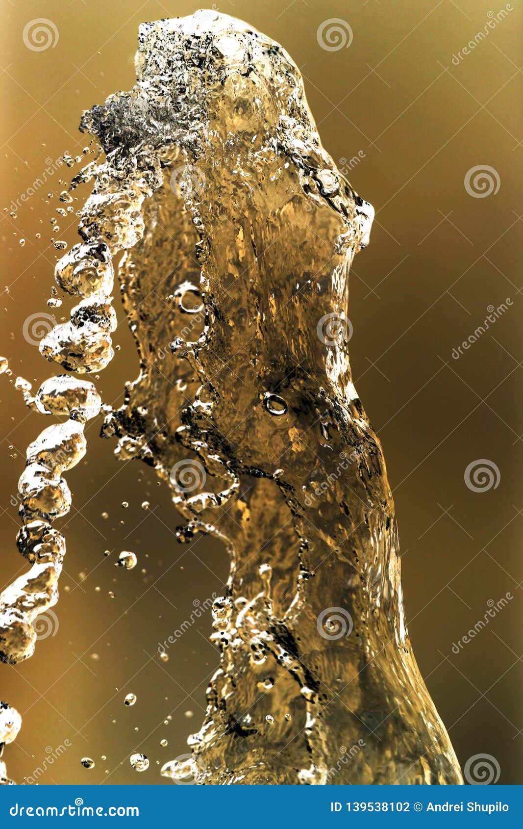 Water Splashing in Inversion As an Abstract Background Stock Photo ...