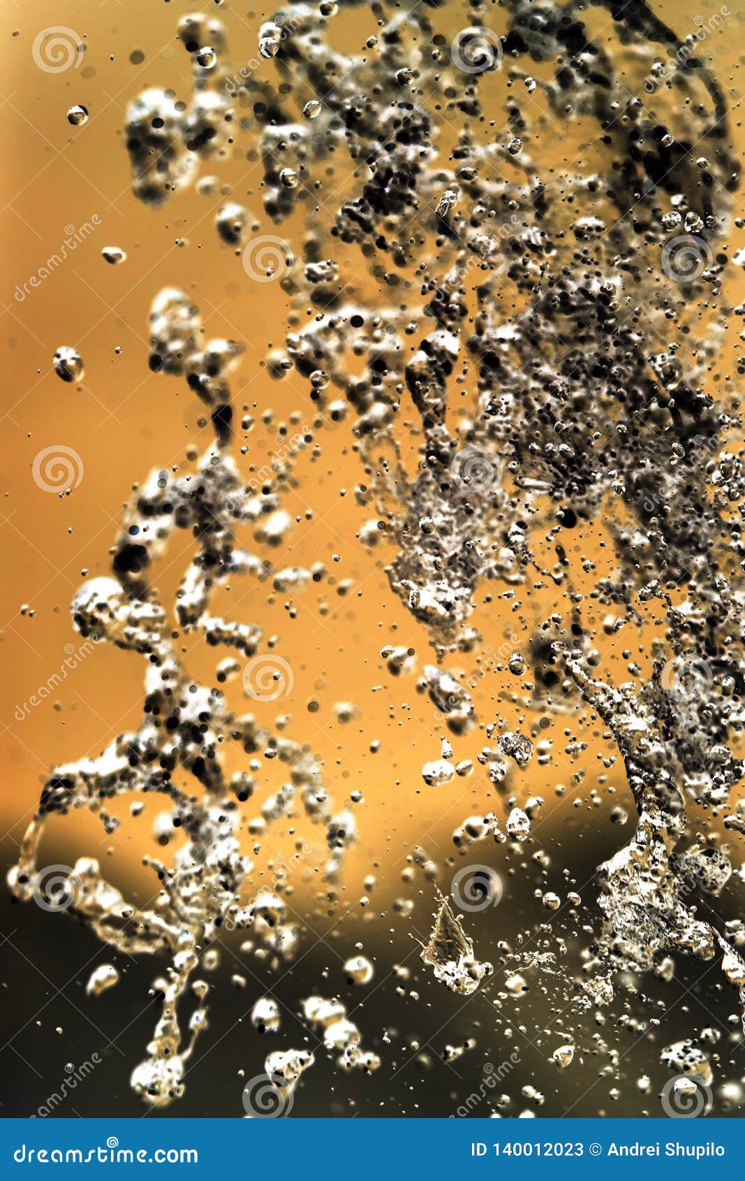 Water Splashing in Inversion As an Abstract Background Stock Image ...