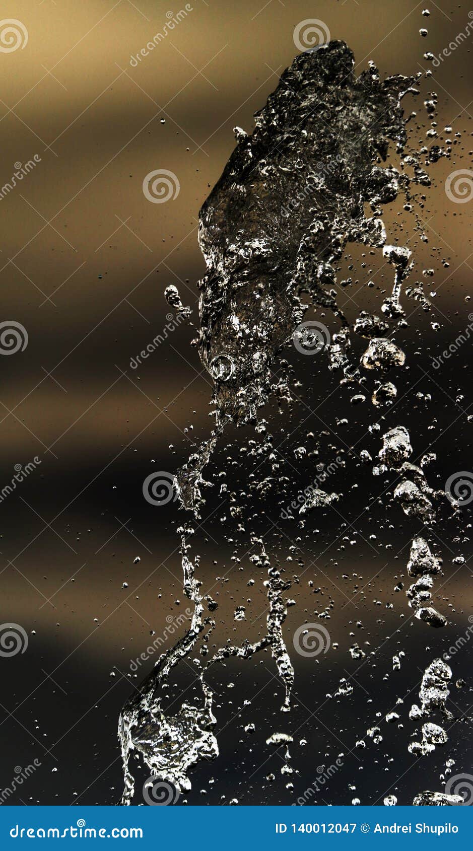 Water Splashing in Inversion As an Abstract Background Stock Image ...