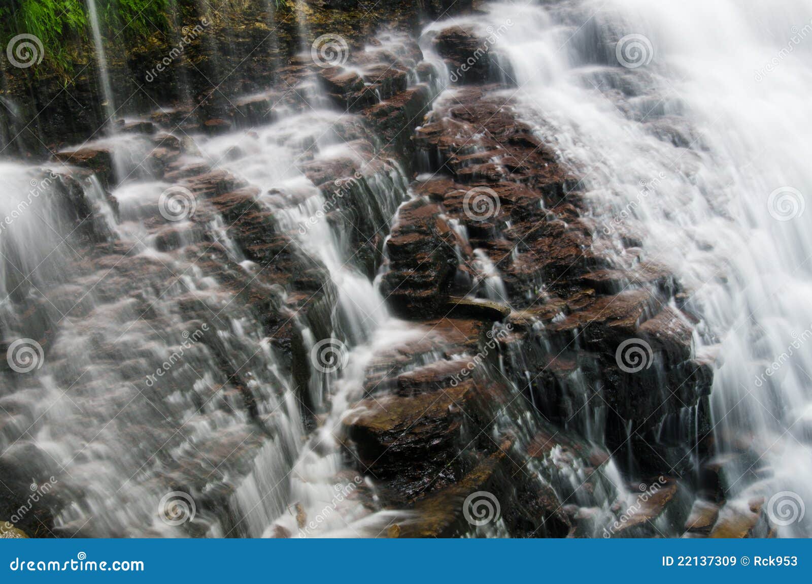 Water Splashing Over Rocks stock image. Image of stream - 22137309