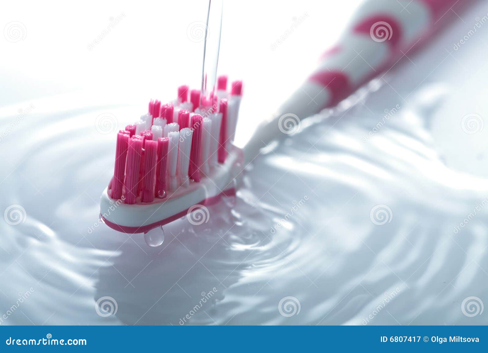 Water Splashing Over Toothbrush Stock Image - Image of macro, concept ...