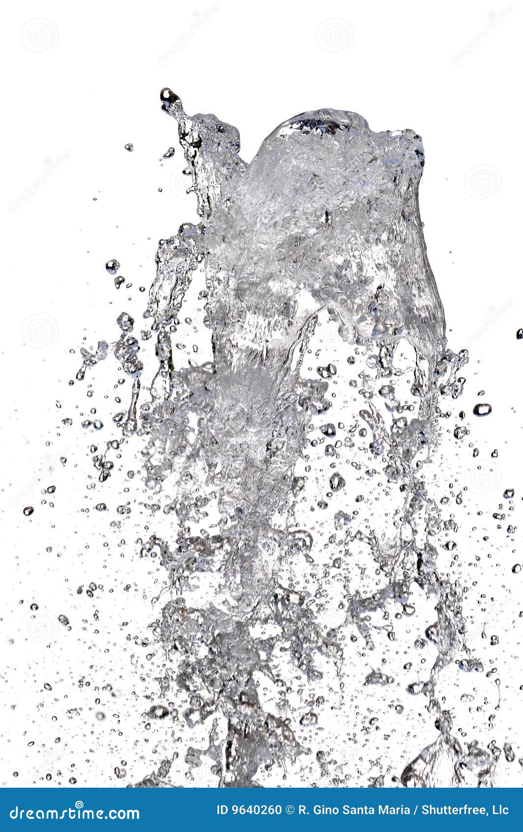 Water splashing Over White stock photo. Image of motion - 9640260