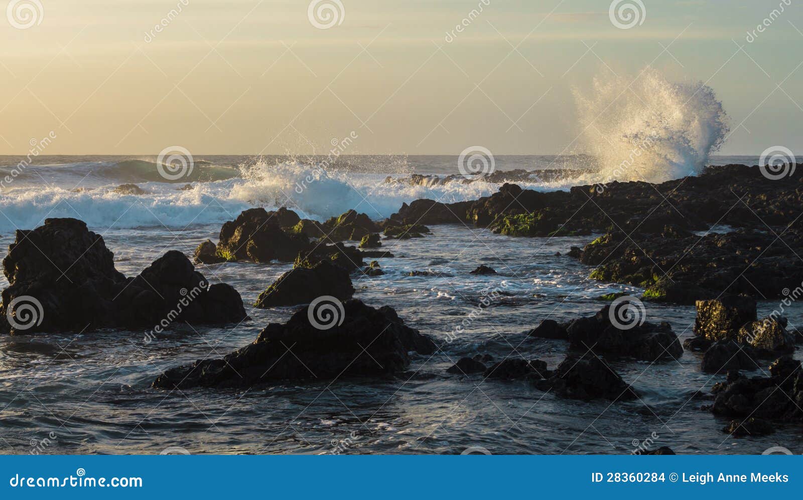 Water Splashing on Rocks stock photo. Image of morning - 28360284