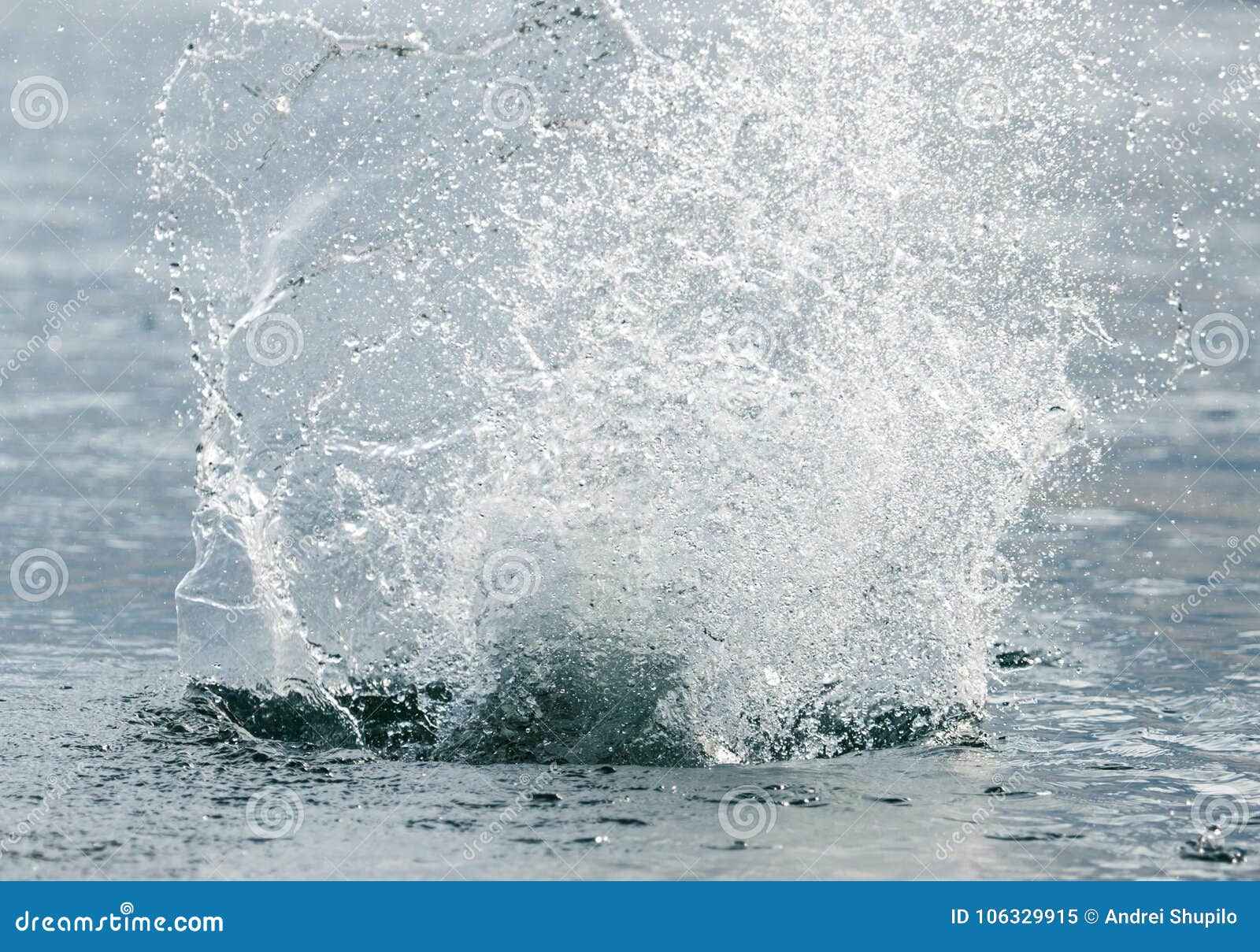 Water Splashing from a Stone in the River Stock Image - Image of river ...