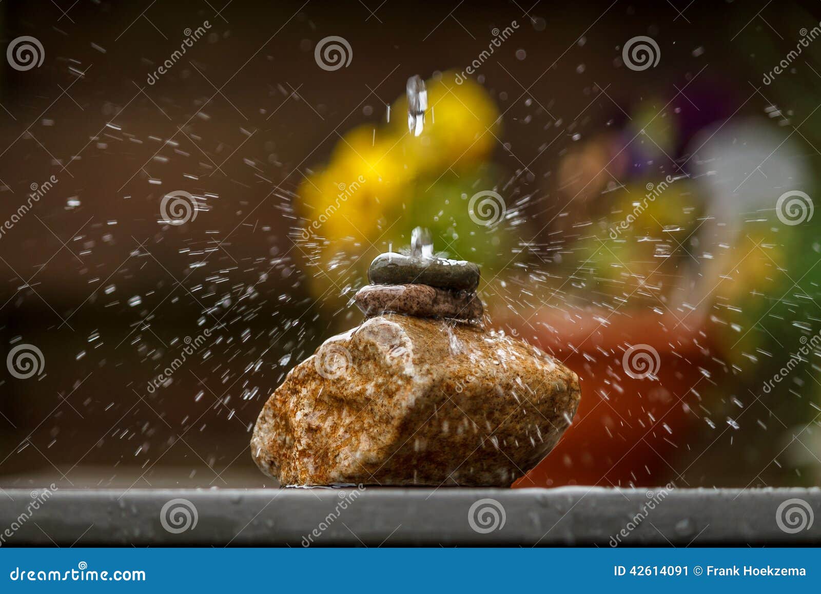 Water splashing on stones stock image. Image of stone - 42614091