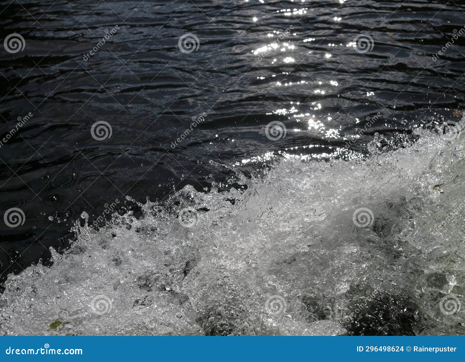 Water Splashing from the Surface Stock Photo - Image of boat ...