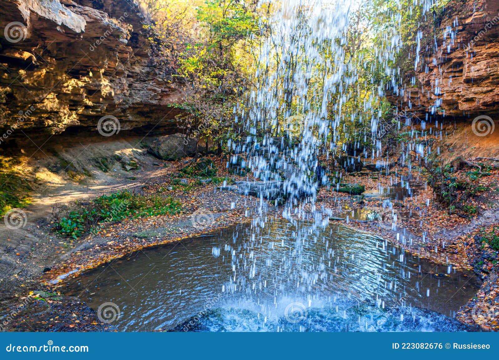 Water Splashing of Waterfall Stock Photo - Image of creek, drip: 223082676