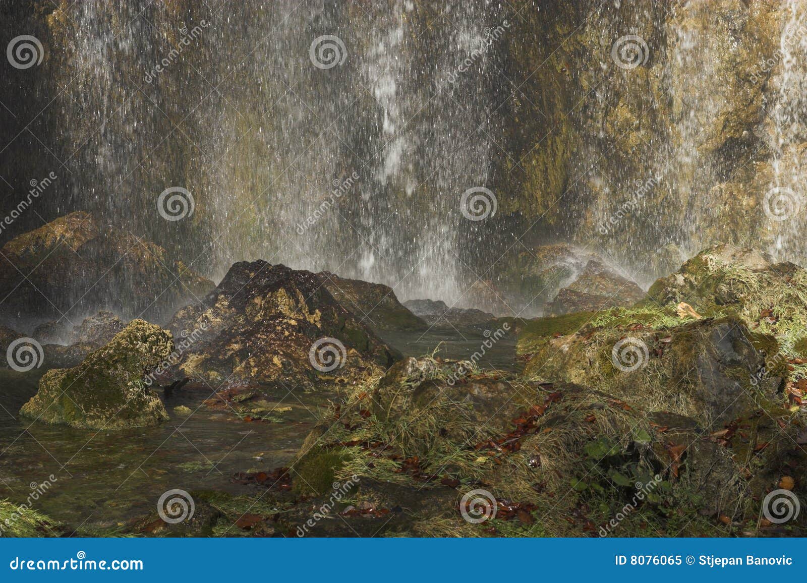 Water Splashing at Waterfalls Stock Image - Image of flow, bottom: 8076065