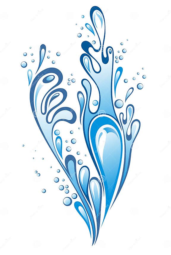 Water splesh stock vector. Illustration of abstract, background - 67940876
