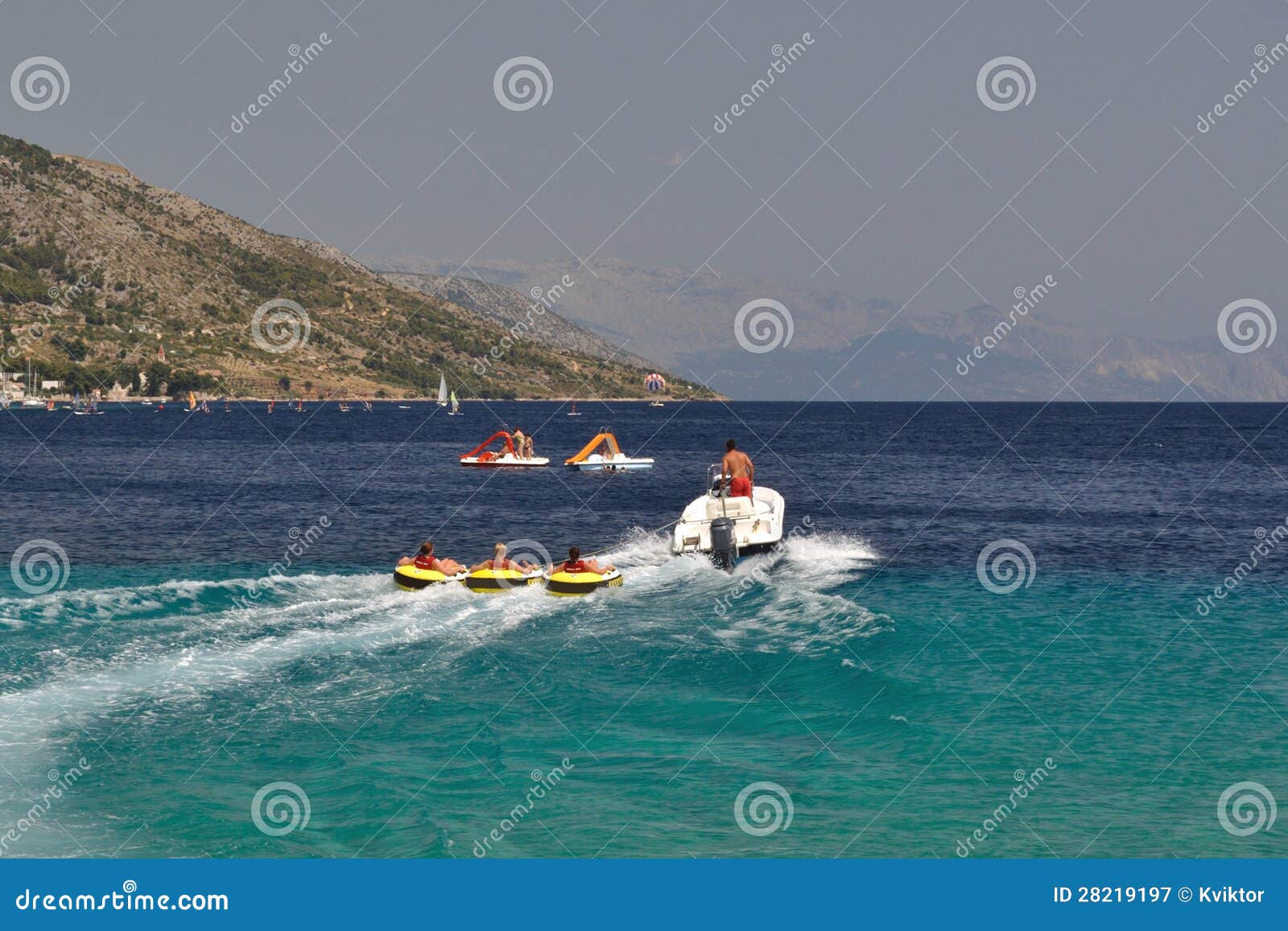Water sport, tubing stock image. Image of float, active - 28219197