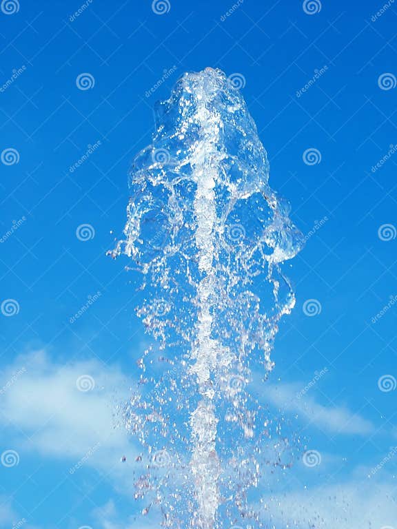 Water Spout stock image. Image of blue, water, column, drops - 328249