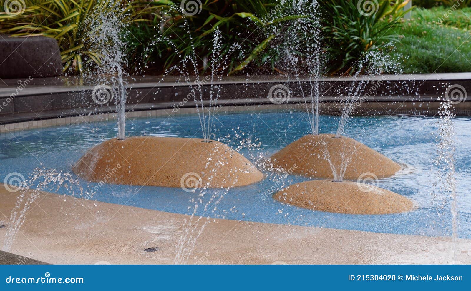 Water Spouting in Child Pool Stock Photo - Image of public, swimming ...
