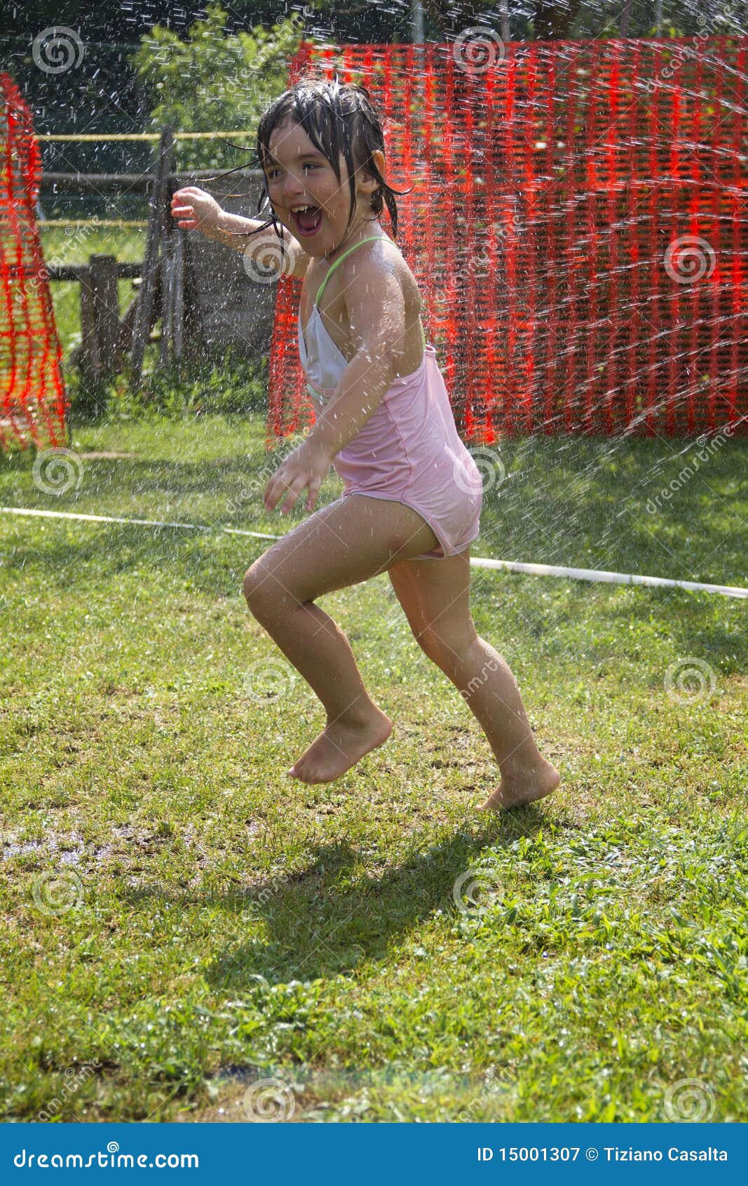 Water spray stock image. Image of happy, drinking, grass - 15001307