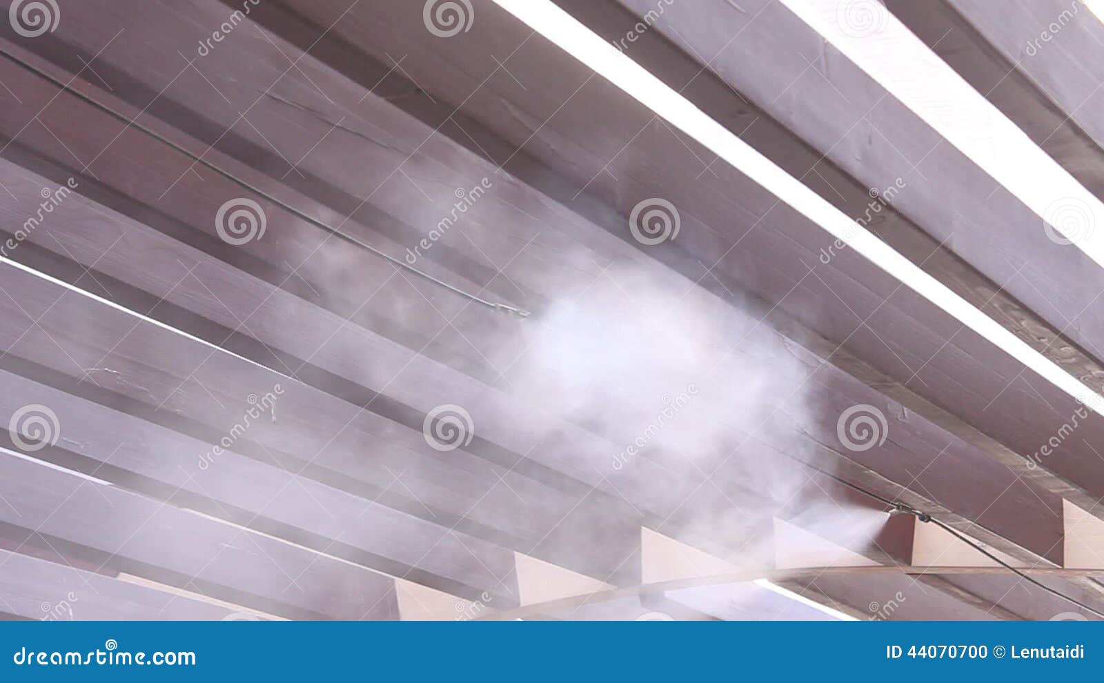 Water spray ceiling stock footage. Video of water, wooden - 44070700