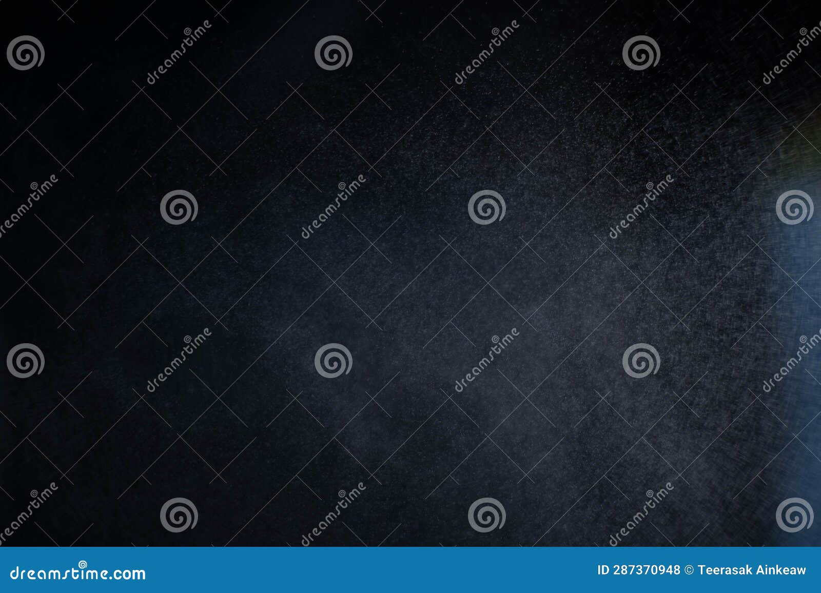 Water Spray Dust on Dark Background. Spraying Mist Effect Isolated on ...