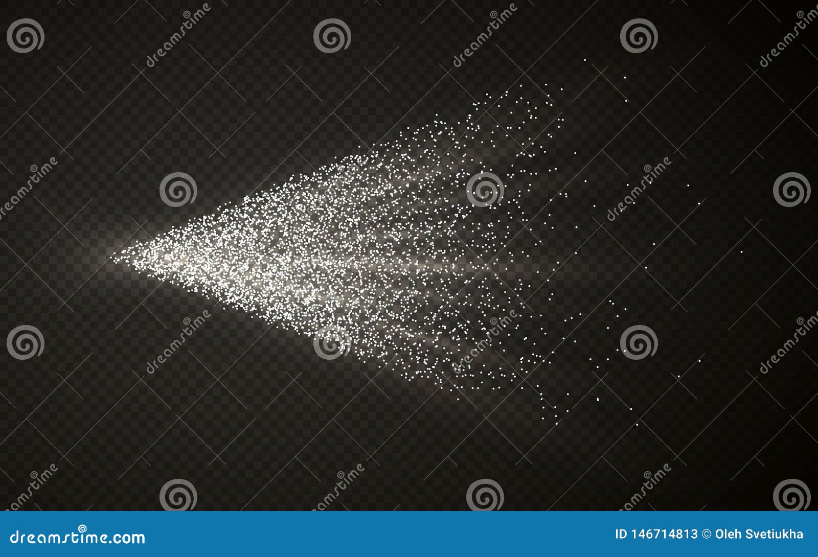 Water Spray Mist of Atomizer. Vector Cosmetic Effect. Trigger Sprayer ...