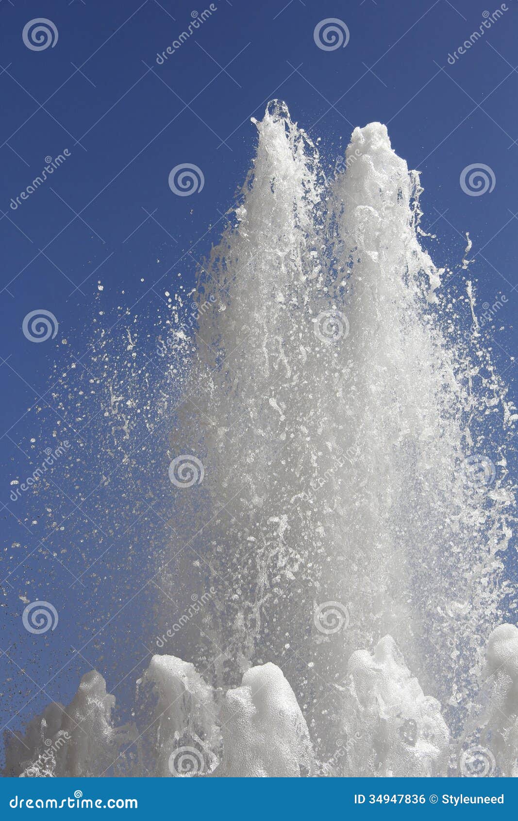 Water spraying into air stock photo. Image of torrent - 34947836