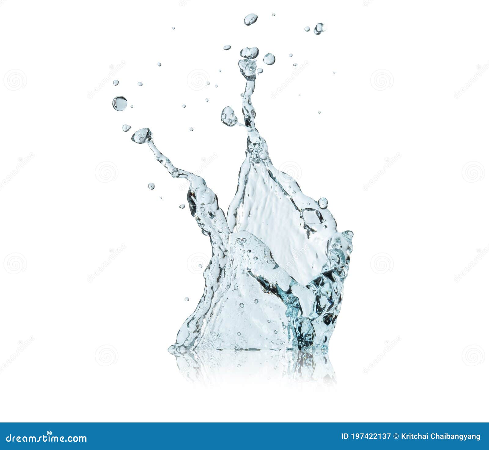 Water Spreading Isolated on the White Background Stock Image - Image of ...