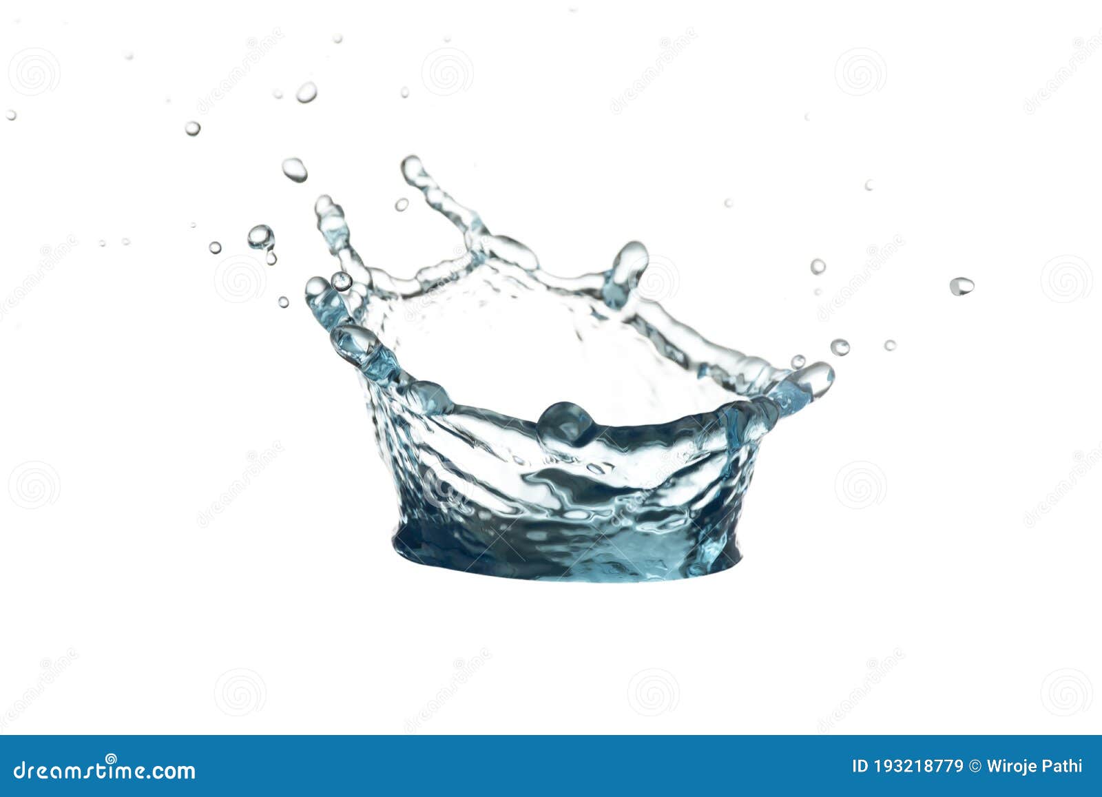 Water Spreading on a White Background the Concept of Refreshing Stock ...