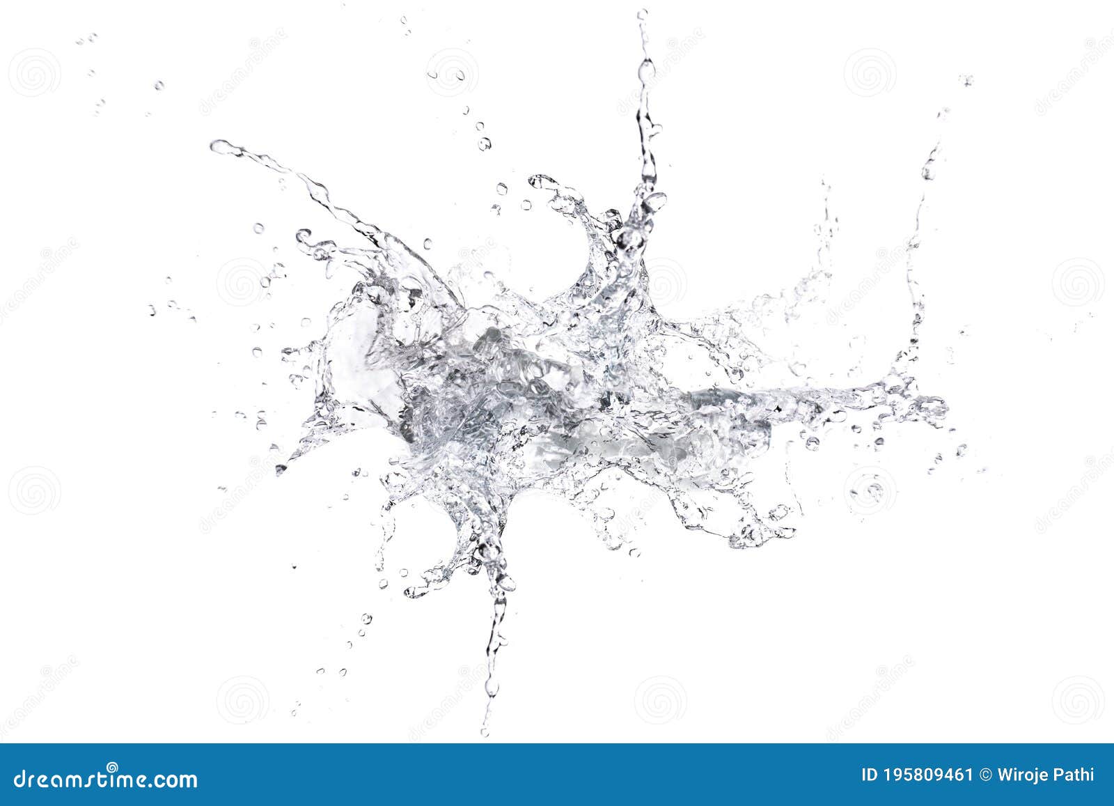 Water Spreading on a White Background the Concept of Refreshing Stock ...