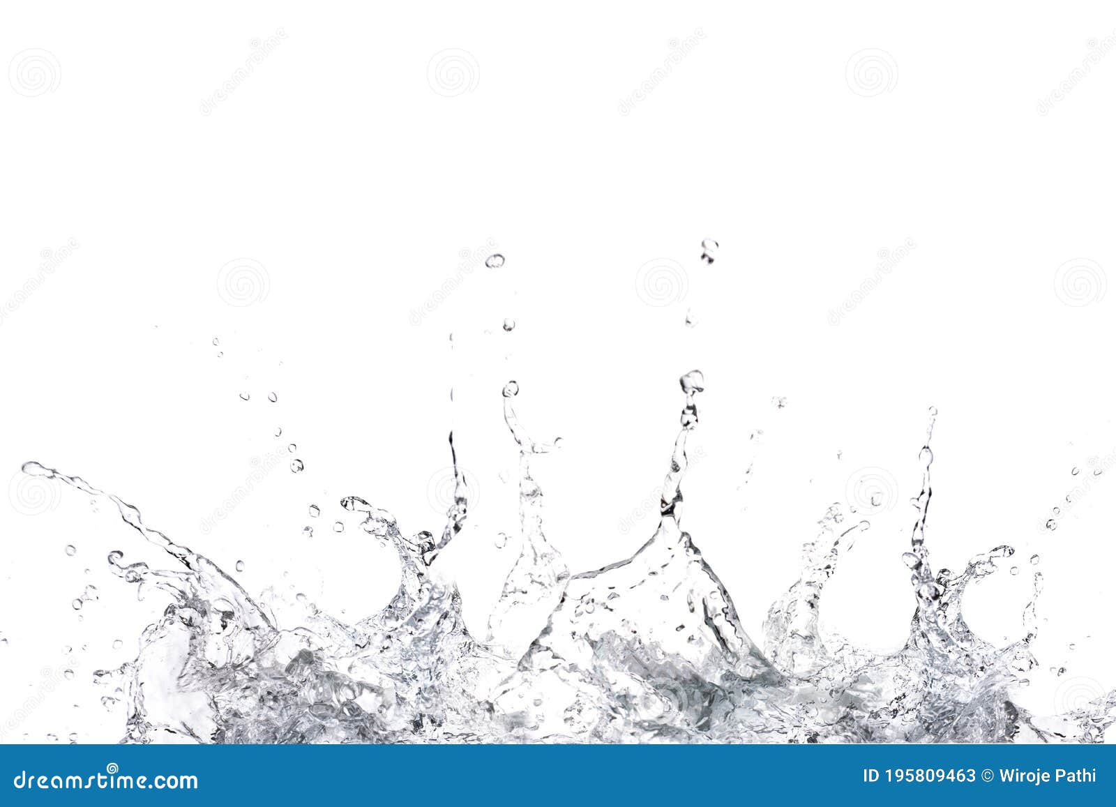 Water Spreading on a White Background the Concept of Refreshing Stock ...