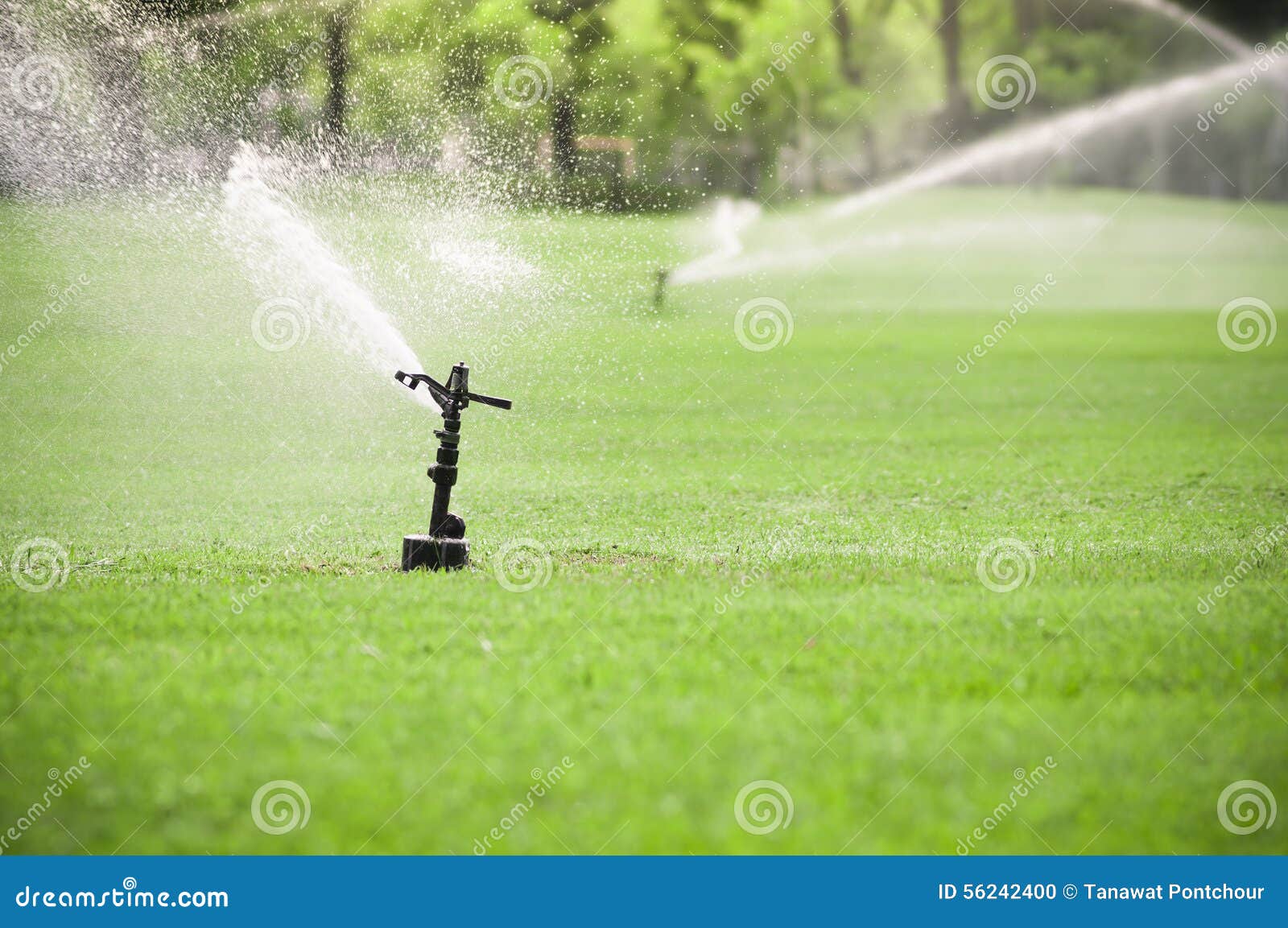 Water sprinkler stock photo. Image of modern, crop, equipment - 56242400