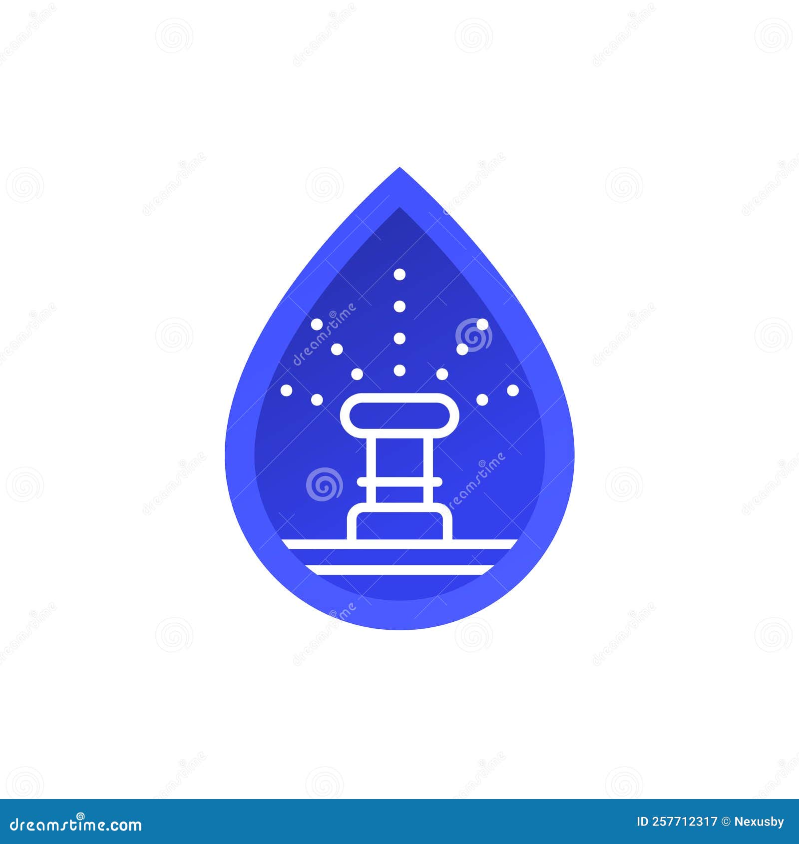 Sprinkler Irrigation System In A Drop, Irrigation Services, Logo Design ...