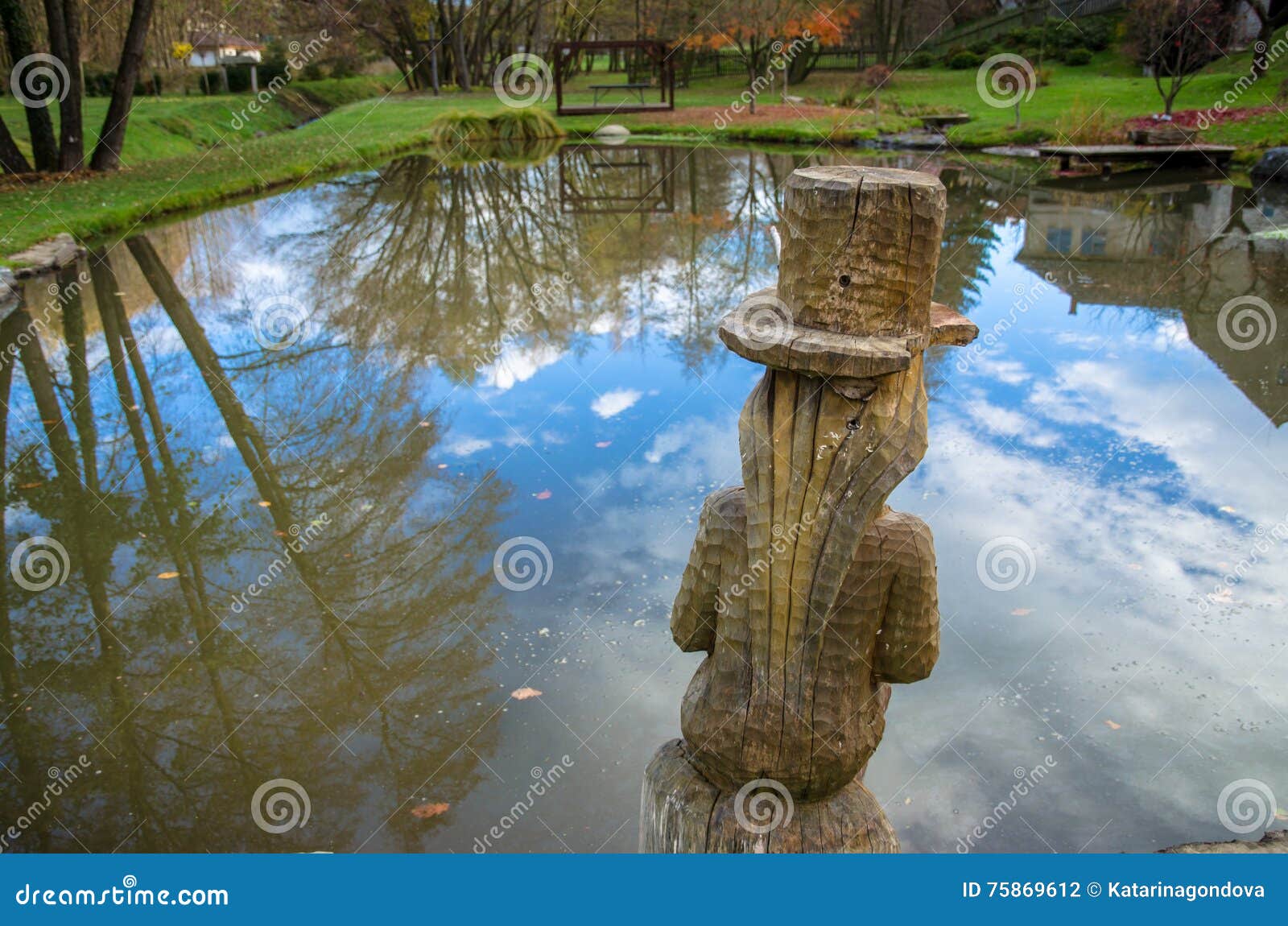 Water-sprite Protecting the Pond Stock Photo - Image of countryside ...