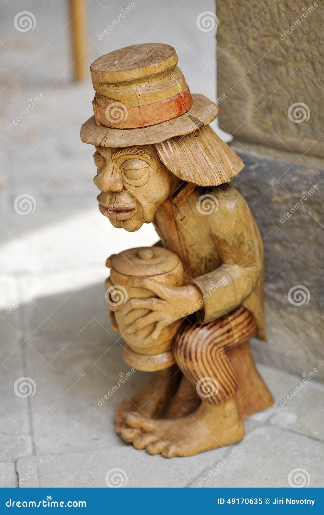 Water Sprite Made Of Wood As Decoration Stock Photo | CartoonDealer.com ...