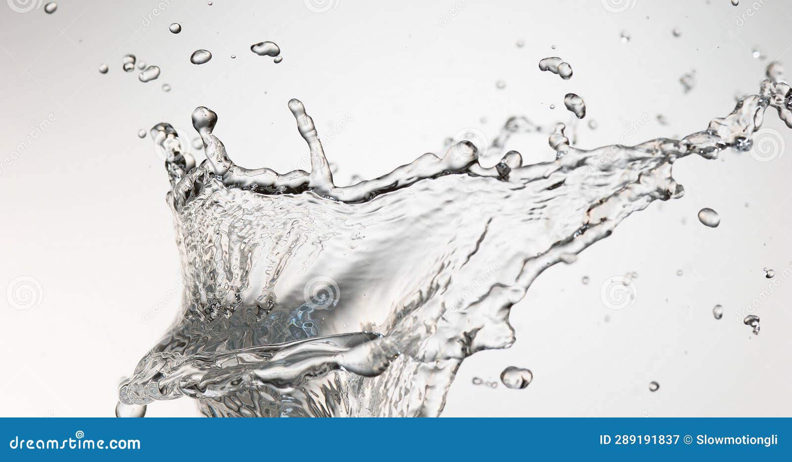 Water Spurting Out Against White Background Stock Image - Image of ...