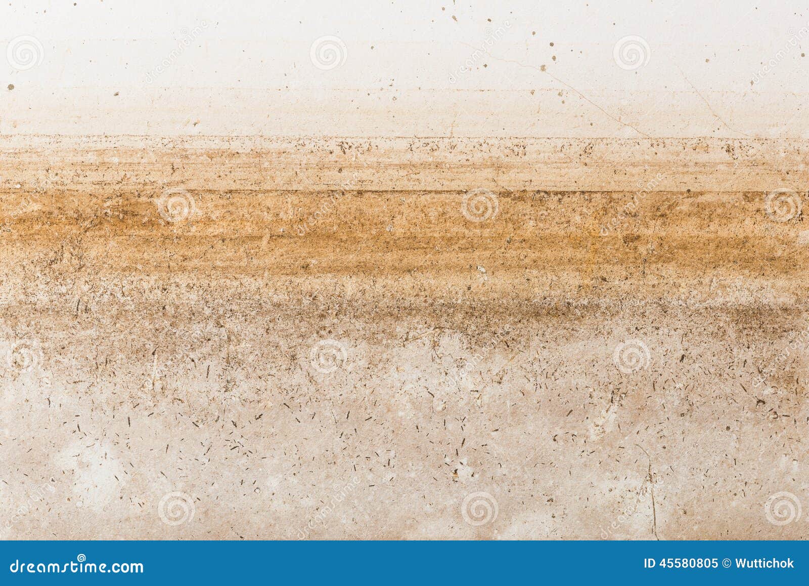 Water Stain Pattern after Flood Stock Image - Image of mason, concrete ...