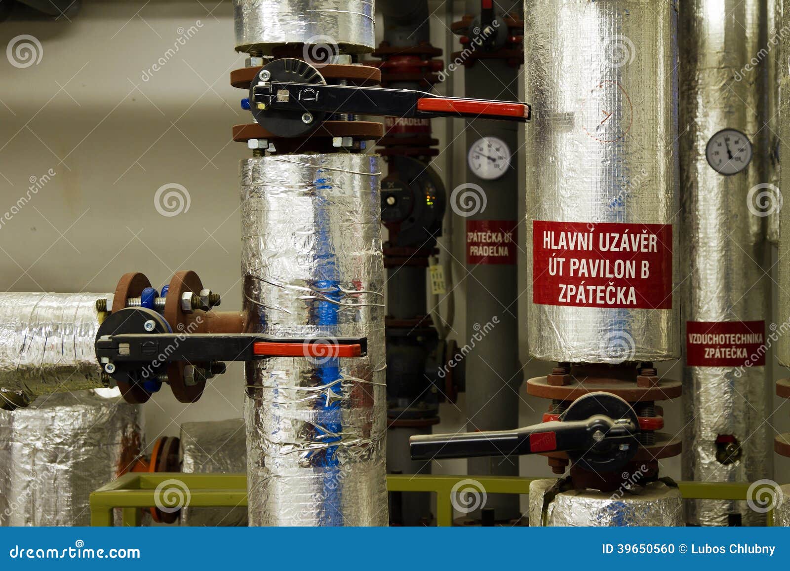 Steam Pipes Leakage With Barricade Tape,danger Area , Royalty-Free ...