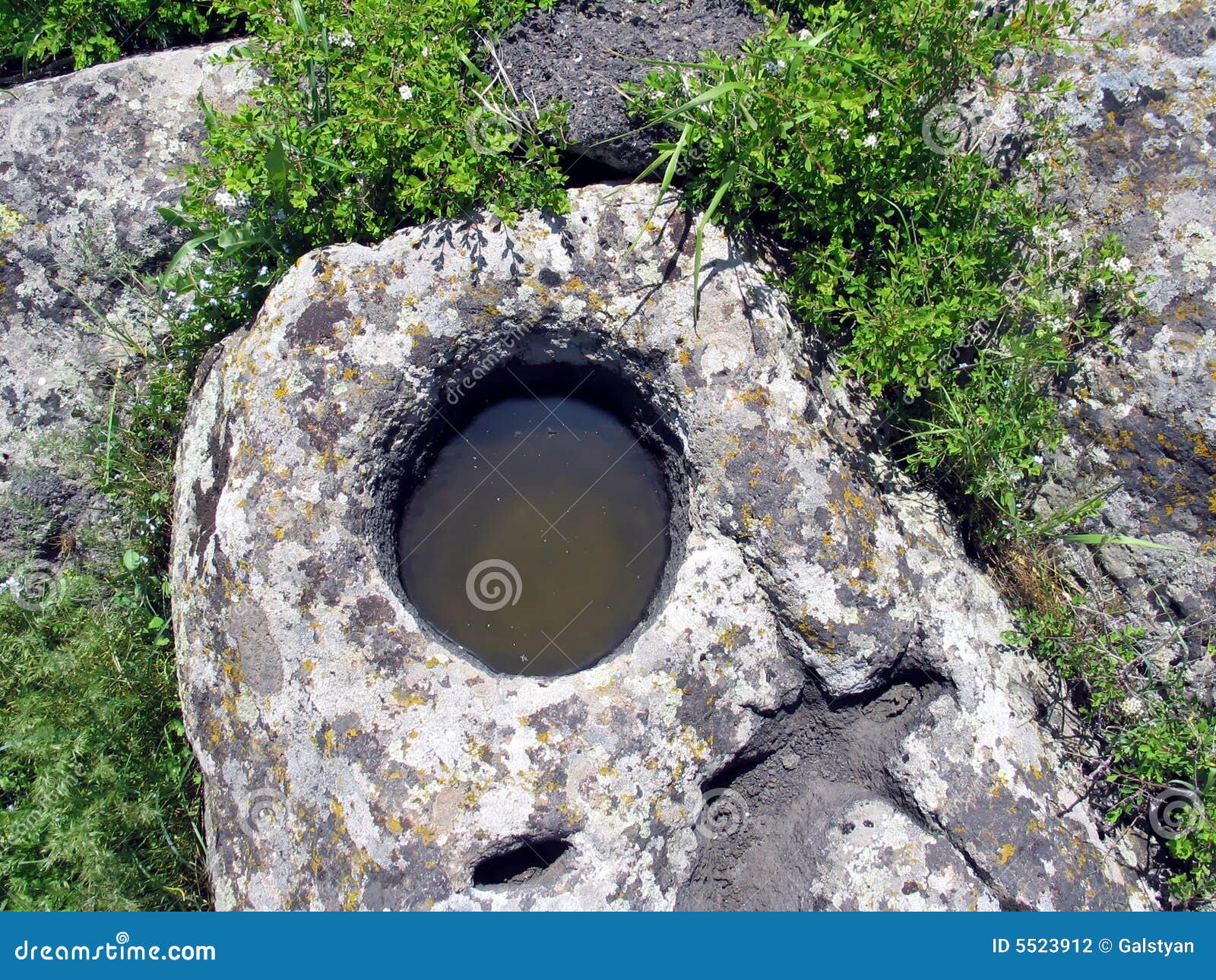Water and stone stock photo. Image of stone, hole, water - 5523912