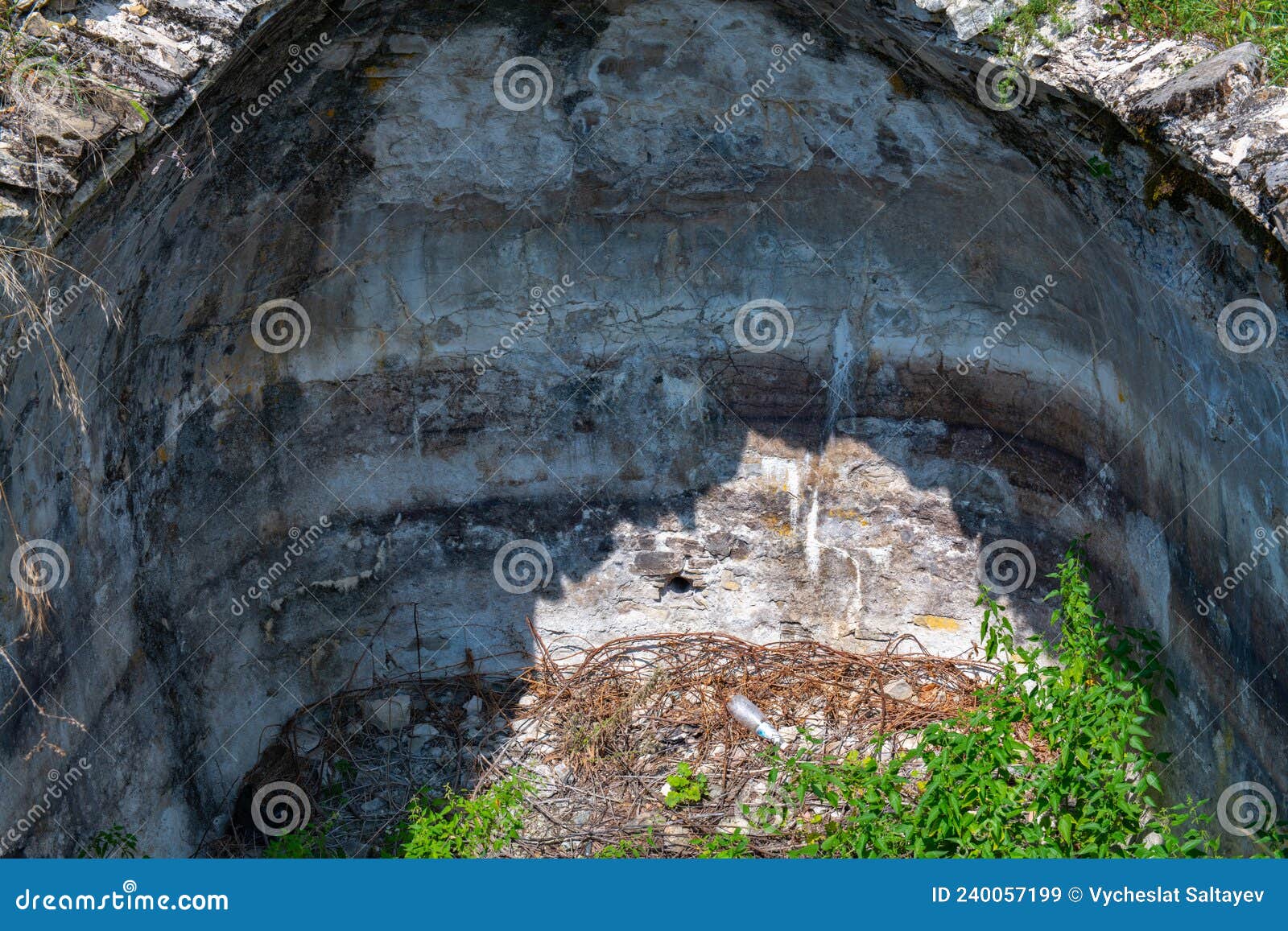 Water Storage Pit on the Territory of the Temple of Quetera Stock Image ...