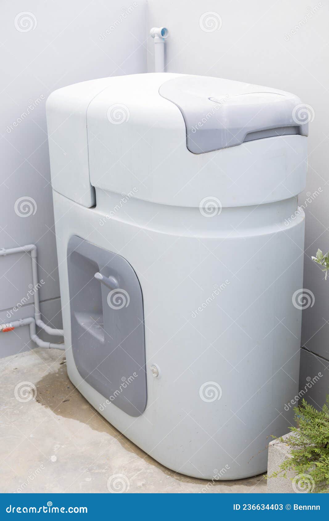Water Storage Tank Outside the House Stock Image - Image of modern ...