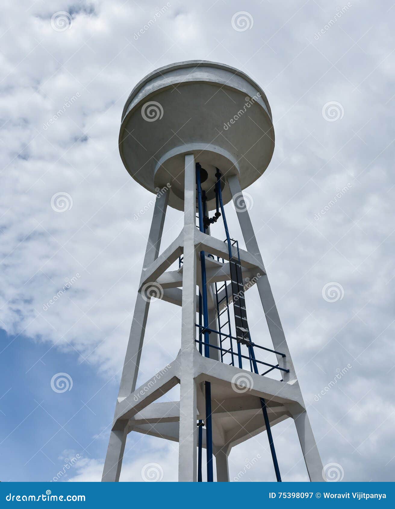Water Storage Tank - Water Tower Stock Image - Image of container ...