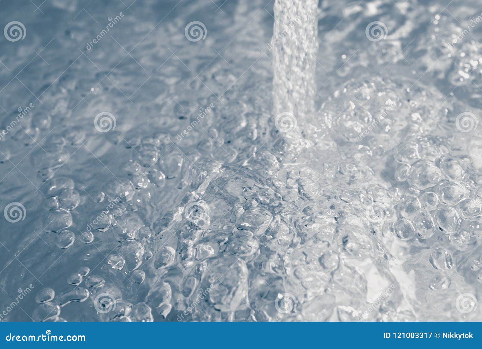 Water stream with bubbles stock image. Image of clean - 121003317