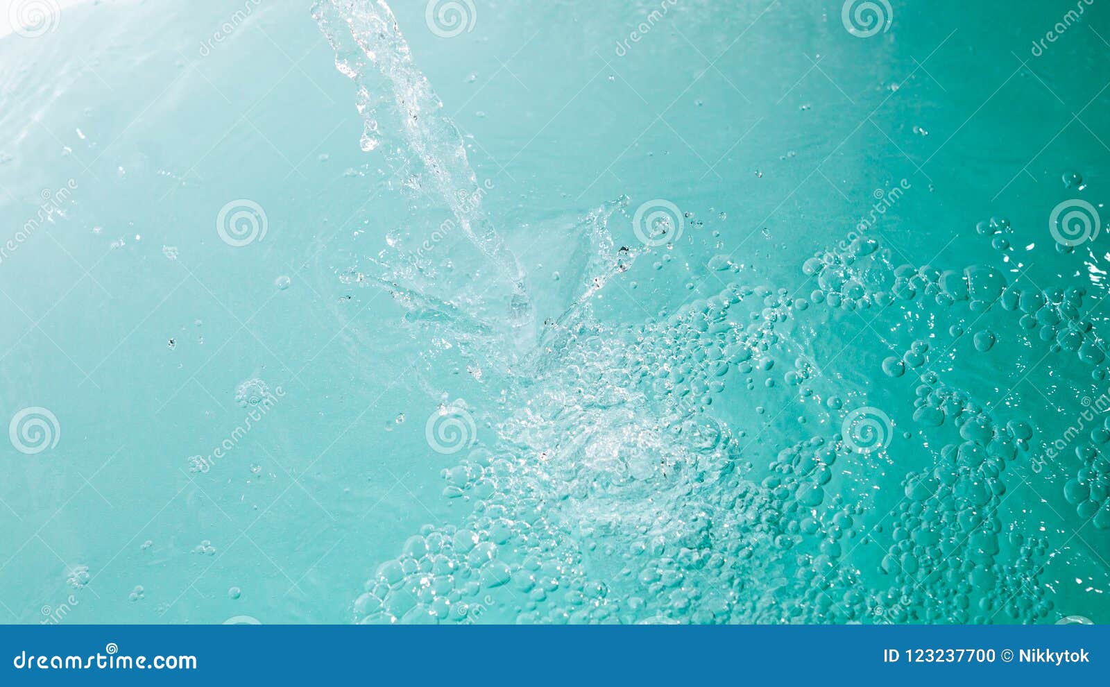 Water stream with bubbles stock photo. Image of bubbly - 123237700
