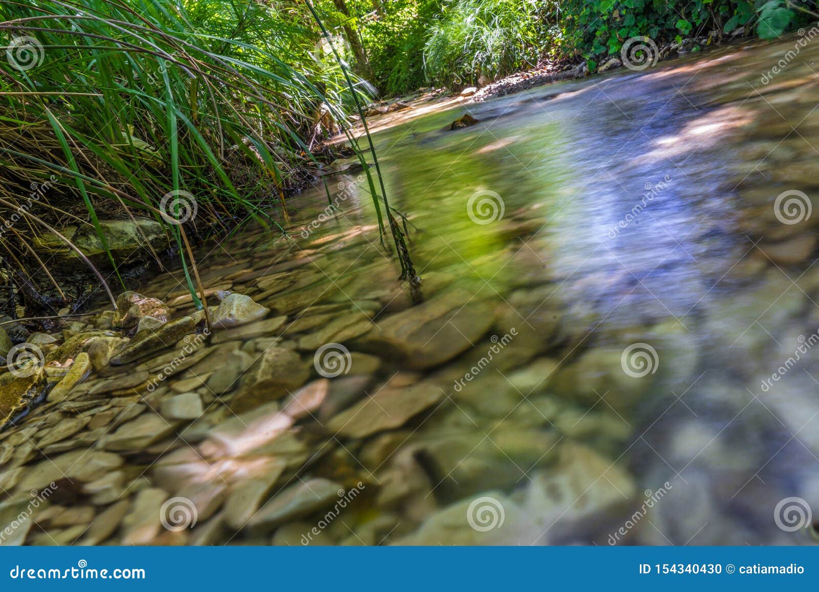 Water Stream Closeup with Rocks Underwater Stock Photo - Image of ...